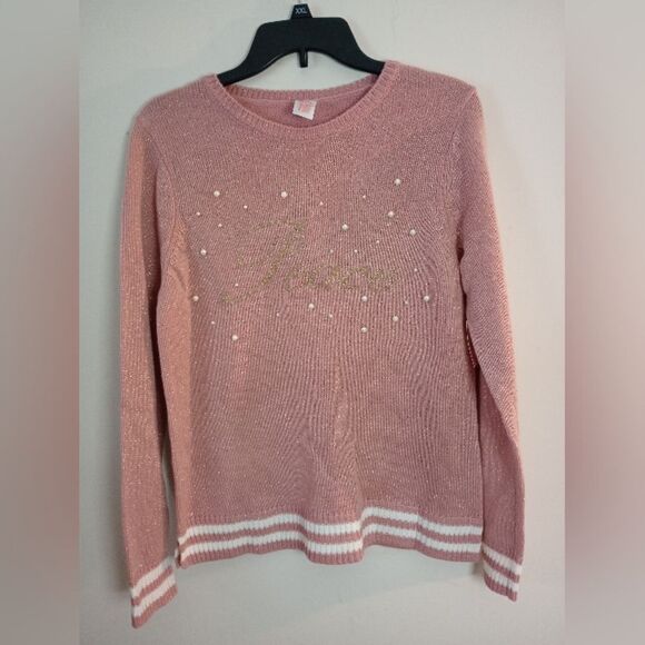 Holiday Time | Sweaters | Nwt Holiday Time Pink Shimmer Sweater Pearl ...